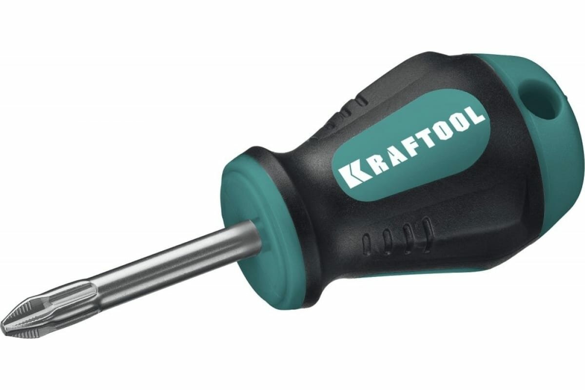Kraftool Отвертка "EXPERT", Cr-Mo-V сталь, двухкомпонентная противоскользящая рукоятка, PH, №2x38мм 250072-2-038