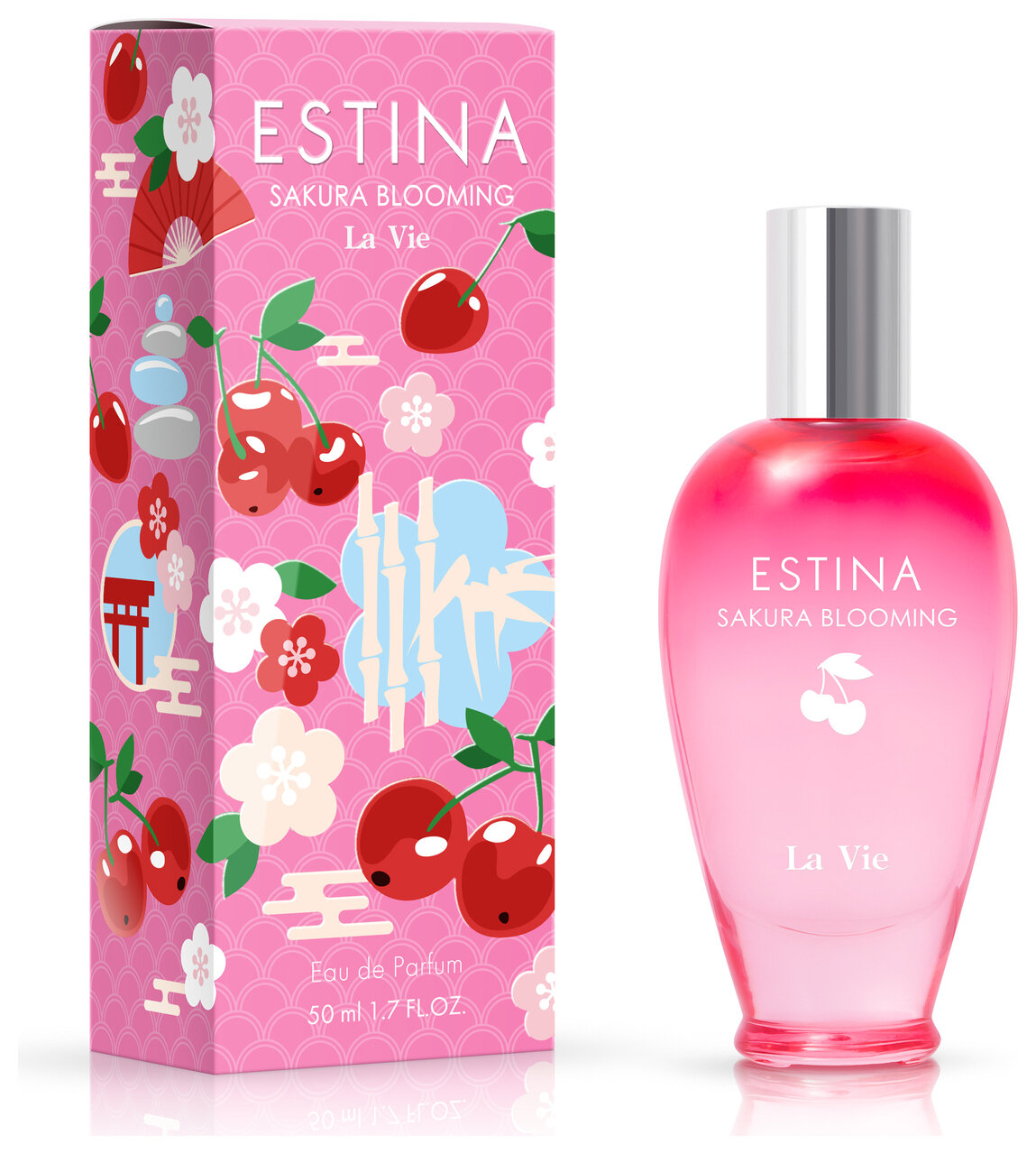 Парфюмерная вода женская LA VIE Estina Sakura Blooming (Объем 50 мл) - Белорусская косметика