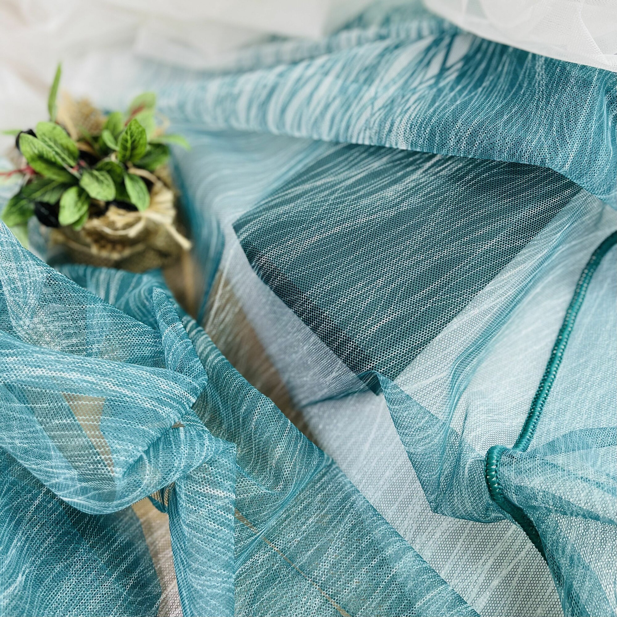 Тюль с градиентом, отрез 6 метров