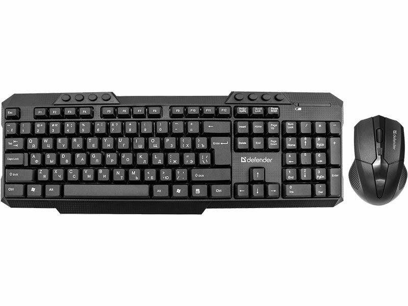 Комплект, клавиатура+мышь, Defender Jakarta C-805 USB black