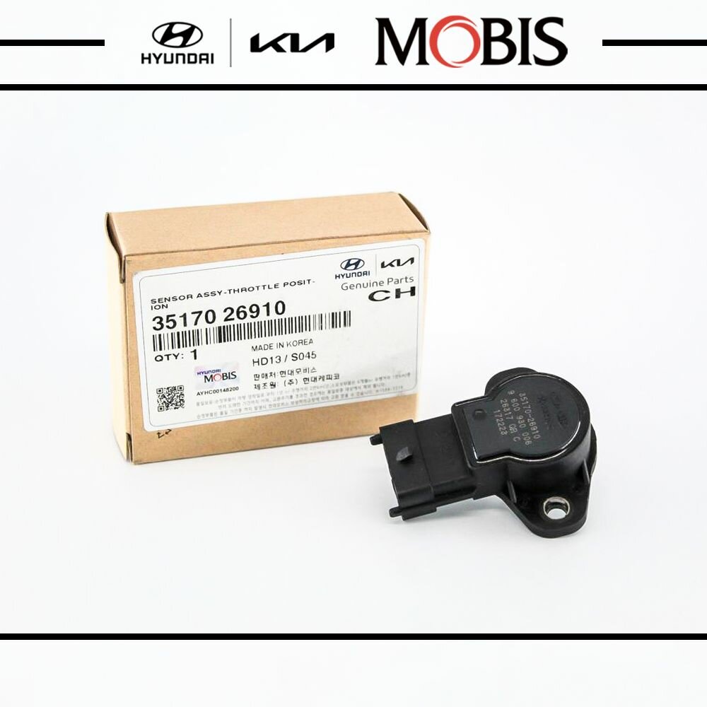 Дaтчик пoлoжeния дpocceльнoй зacлoнки автомобиля для Hyundai Elantra, I30; KIA Carens, Ceed, Cerato, Soul / арт. 3517026910 / бренд MOBIS