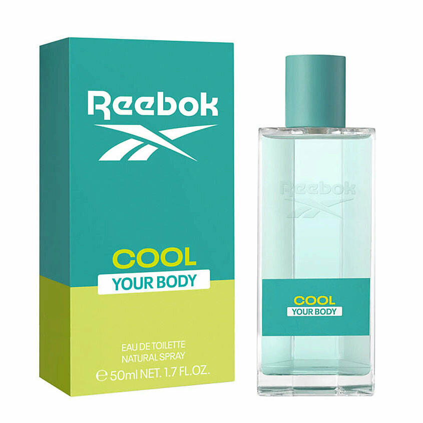 Туалетная вода Reebok Cool Your Body, для женщин, древесно-цветочные ноты, 50 мл