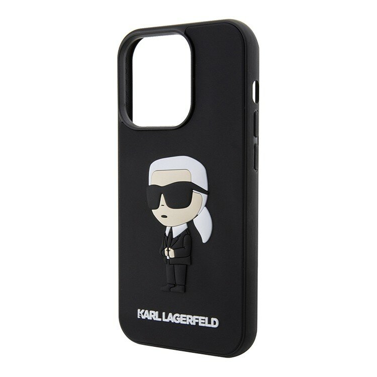 Lagerfeld для iPhone 13 Pro Max чехол 3D Rubber NFT Karl Ikonik Hard Black