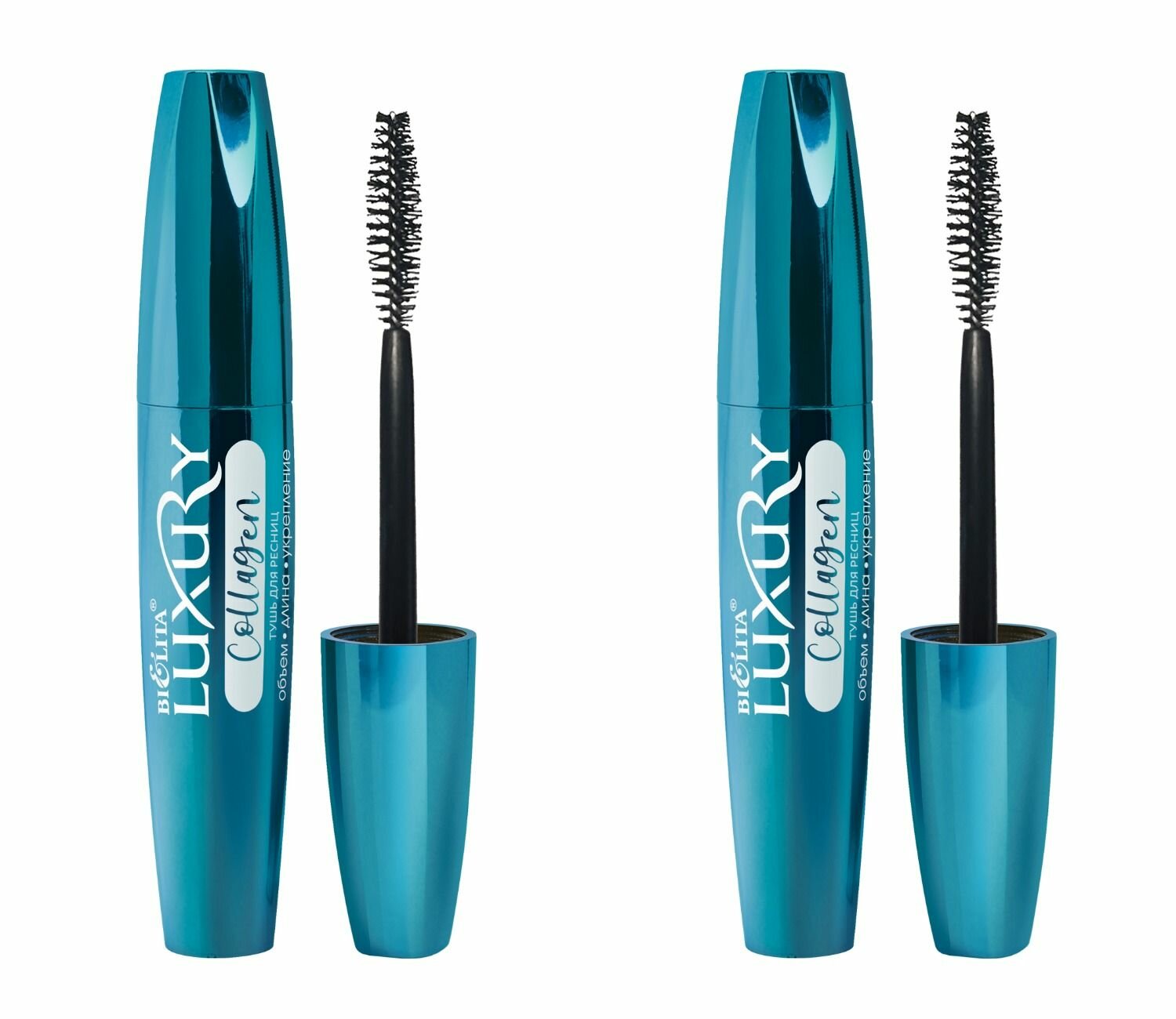 Белита Тушь для ресниц Collagen Объем Длина Укрепление, черная, 12 мл, 2 шт