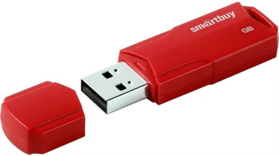 Память USB 8Gb Smart Buy Clue красный 2.0 (SB8GBCLU-R)
