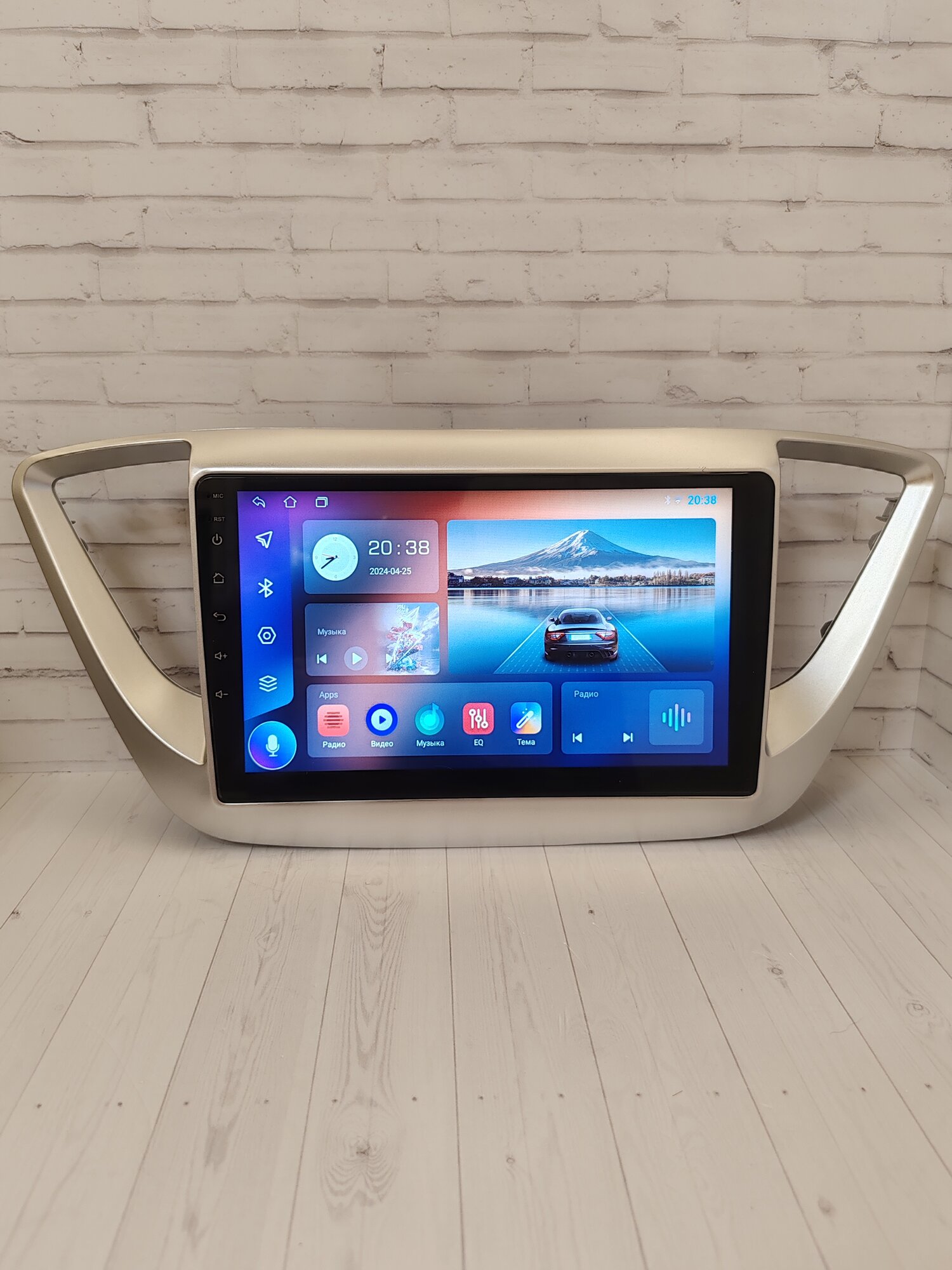 Магнитола андроид с реальной памятью 4/64гб, QLED экран 9', WiFi, GPS, USB, Блютуз, Кулер охлаждения, для Хёндэ Солярис-2, Verna (Hyundai Solaris-2, Verna) 2017-2020г ; Акцент (Accent) 2017-2022г