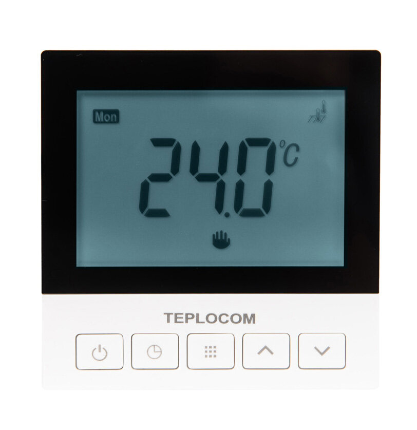 Термостат для электрического теплого пола Teplocom TSF-Prog-220/16A, Регулятор температуры, Бастион