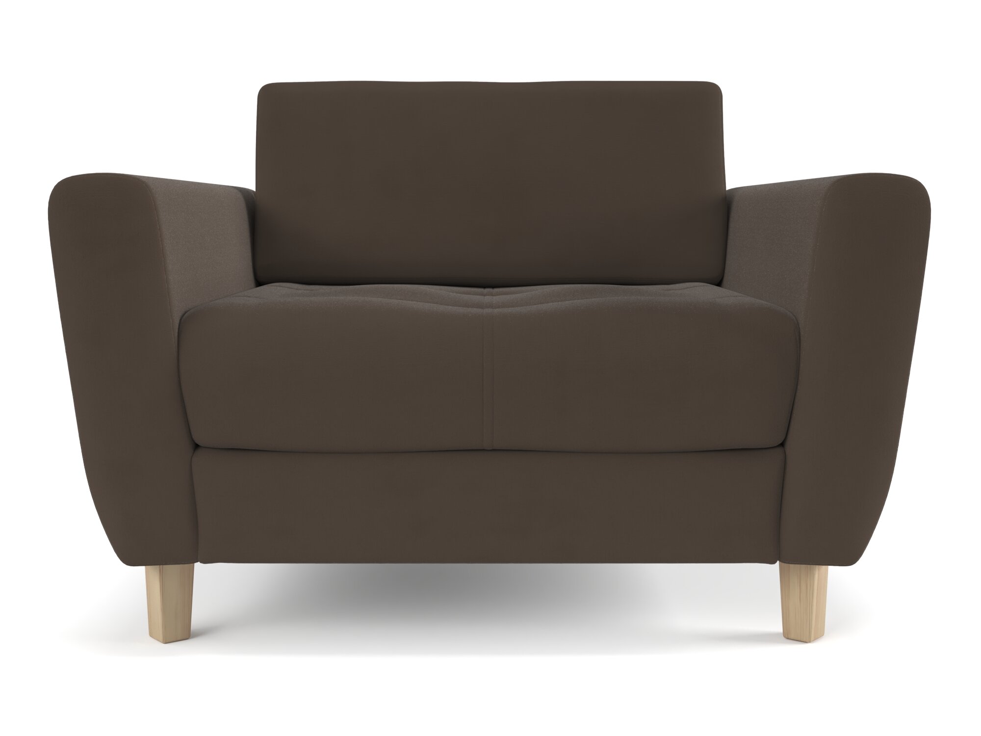 Мягкое кресло Soft Element Герберт Brown, коричневое, велюр, деревянные ножки, современный стиль скандинавский лофт, для дома, в гостиную, офисное, для салона красоты, для кафе и ресторанов