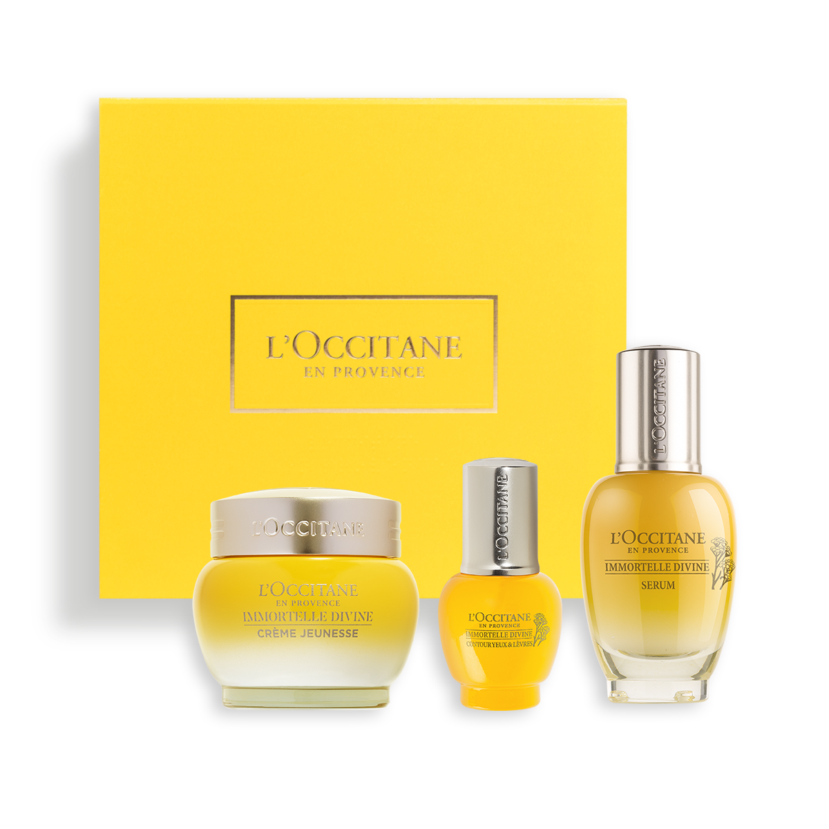 L'Occitane en Provence подарочный набор косметики для ухода за кожей Immortelle Divine Trilogy