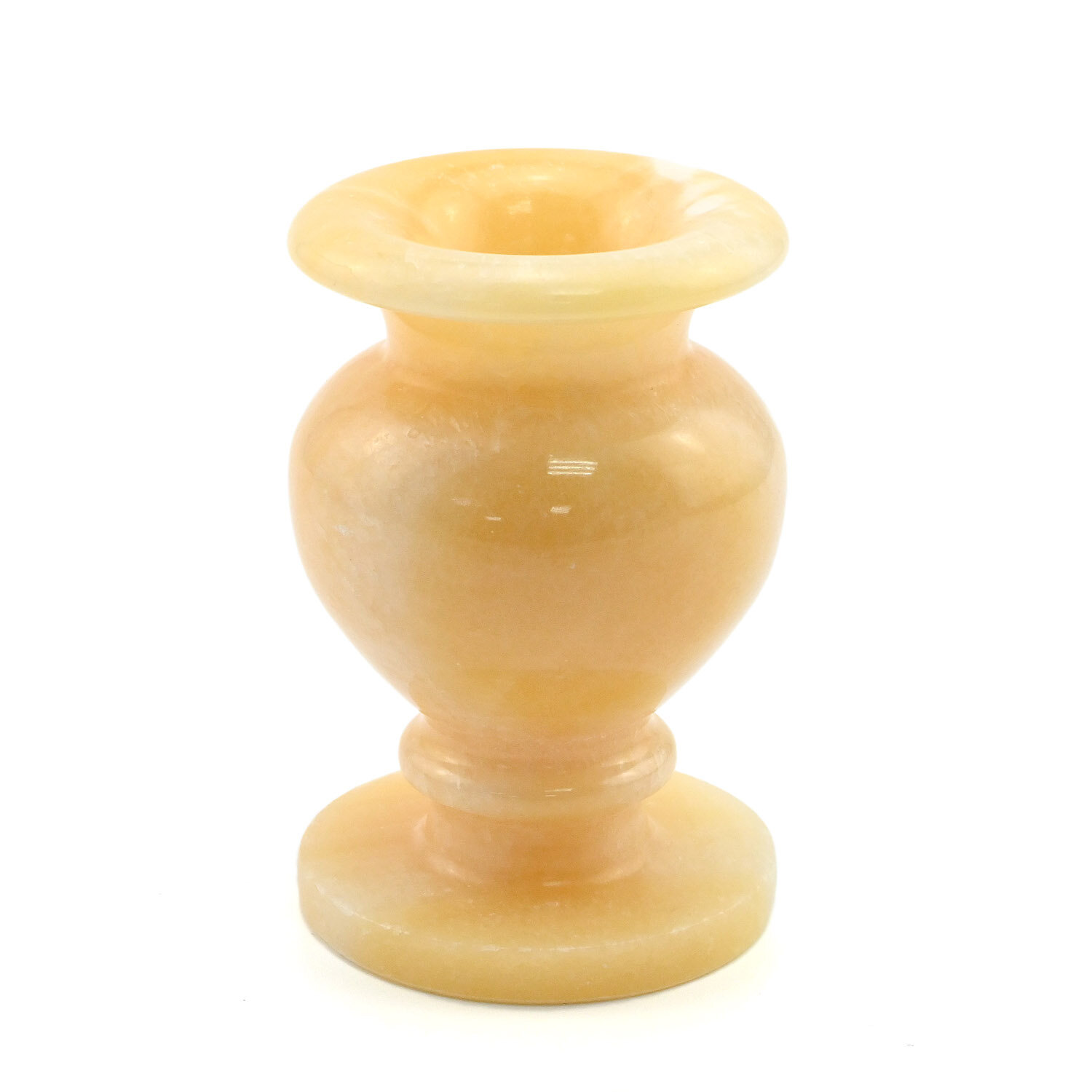 Ваза из оникса жёлтого 65*65*95мм .