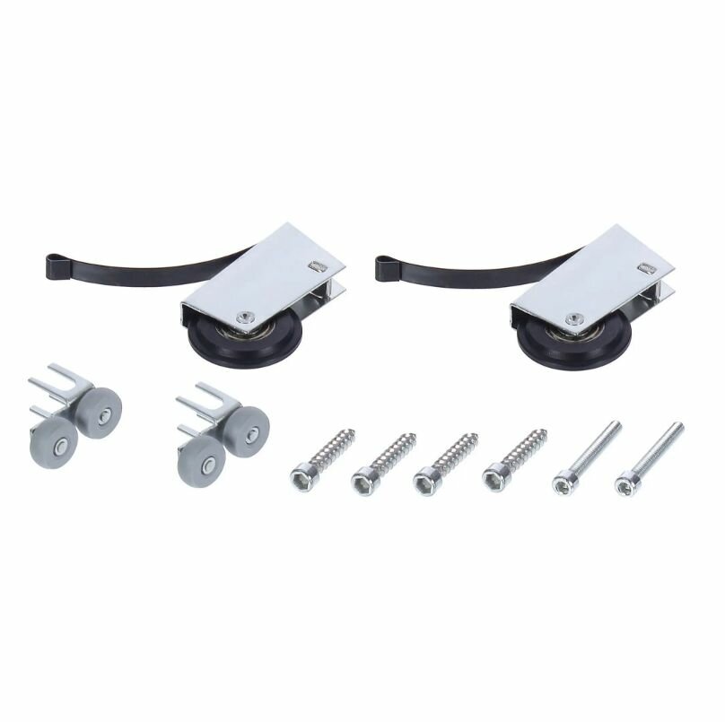 Комплект роликов для дверей-купе до 35 кг нержавеющая сталь