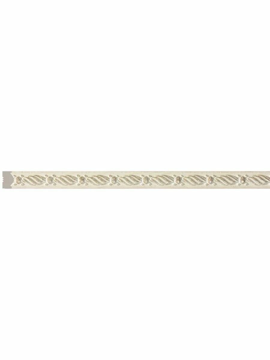 Плинтус потолочный Молдинг на стену декор, 1100х10х6 мм Крем - 2 шт.