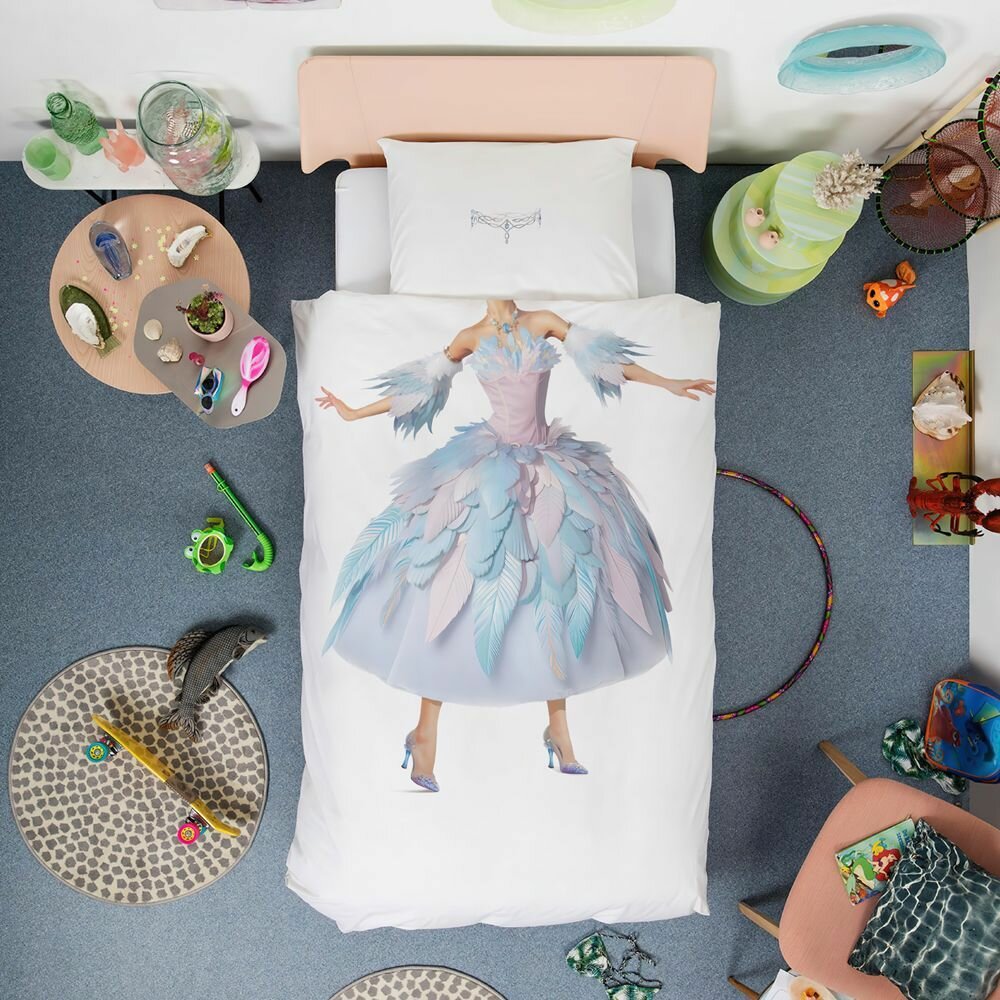 Постельное белье детское BELLEHOME "Мама, я Принцесса", сатин, 1,5 спальный