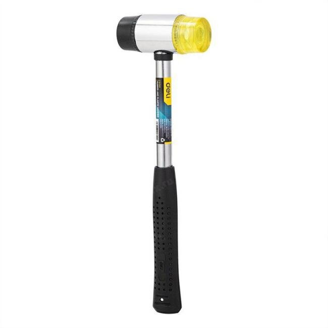 DL5340 Deli Рихтовочный молоток 560 грамм, длина 315 мм, боек резина+пластик (содержит железный песок, не отскакивает п