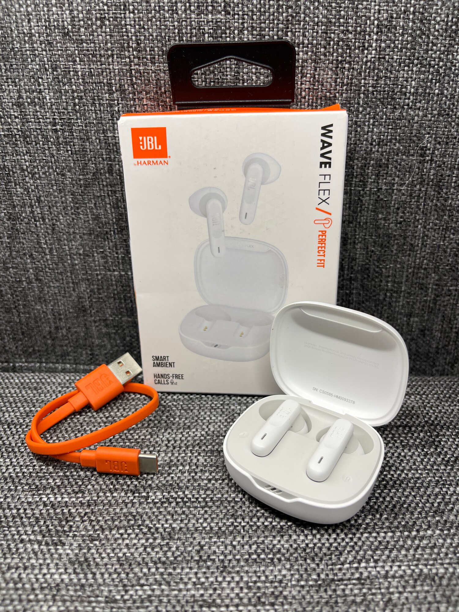 Беспроводные наушники JBL Wave Flex TWS, белый