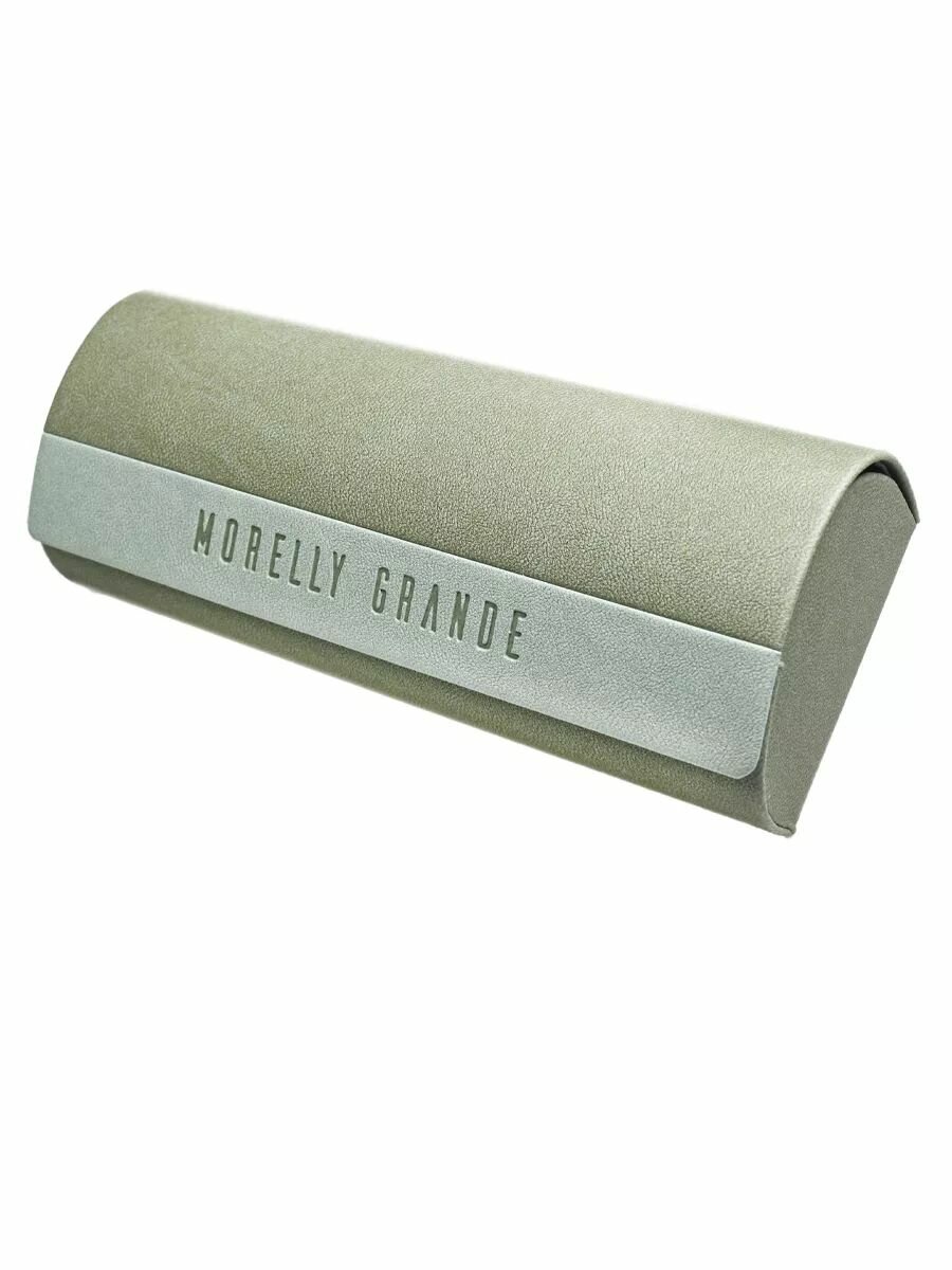 Футляр Morelly Grande, каркасный, для очков, серый, на магните, с салфеткой