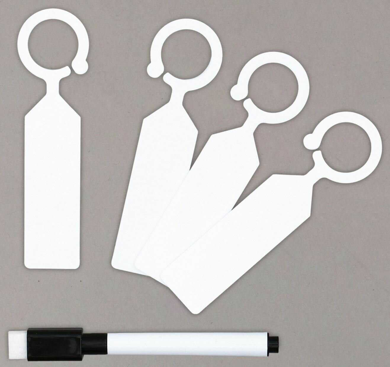 Бирки садовые для маркировки, 10,5 см, набор 20 шт, маркер