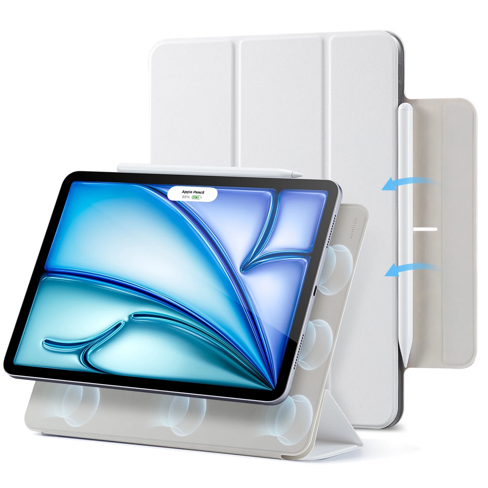 Складной чехол-книжка ESR для iPad Air 13/Pro 11 White