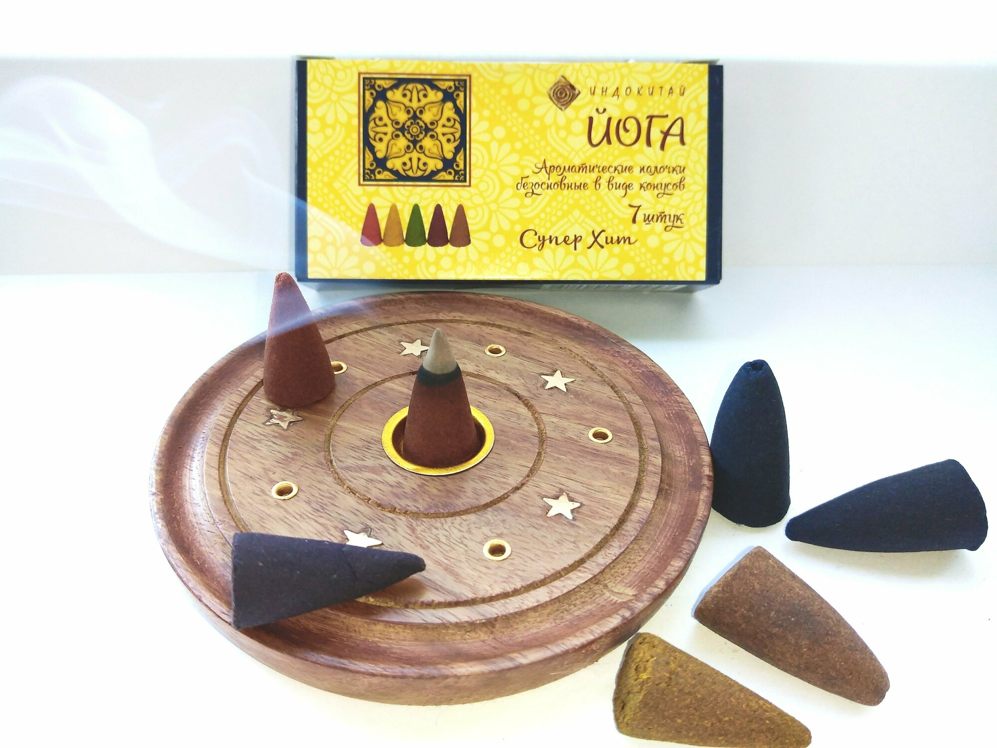 'Йога' Ароматические конусы, 7 шт. Супер Хит