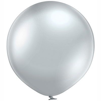 Шар латексный ненадутый В 350/601 Хром Glossy Silver 90 см (1 в уп)