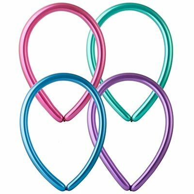 Шар латексный ненадутый ШДМ 260Е Хром ассорти см (25 в уп)