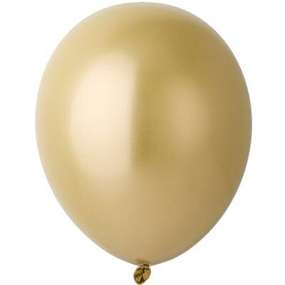 Шар латексный ненадутый Е 12" Хром Gold 30 см (25 в уп)