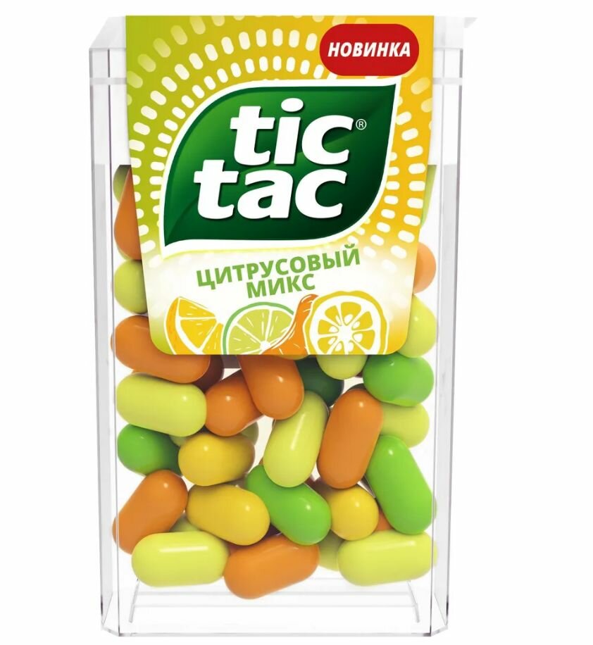 Tic Tac Драже Цитрусовый Микс, 16 г