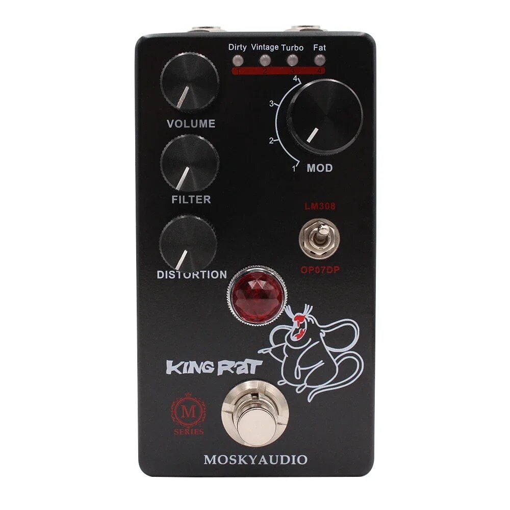 Mosky King Rat Fuzz Distortion Overdrive гитарная педаль fuzz distortion