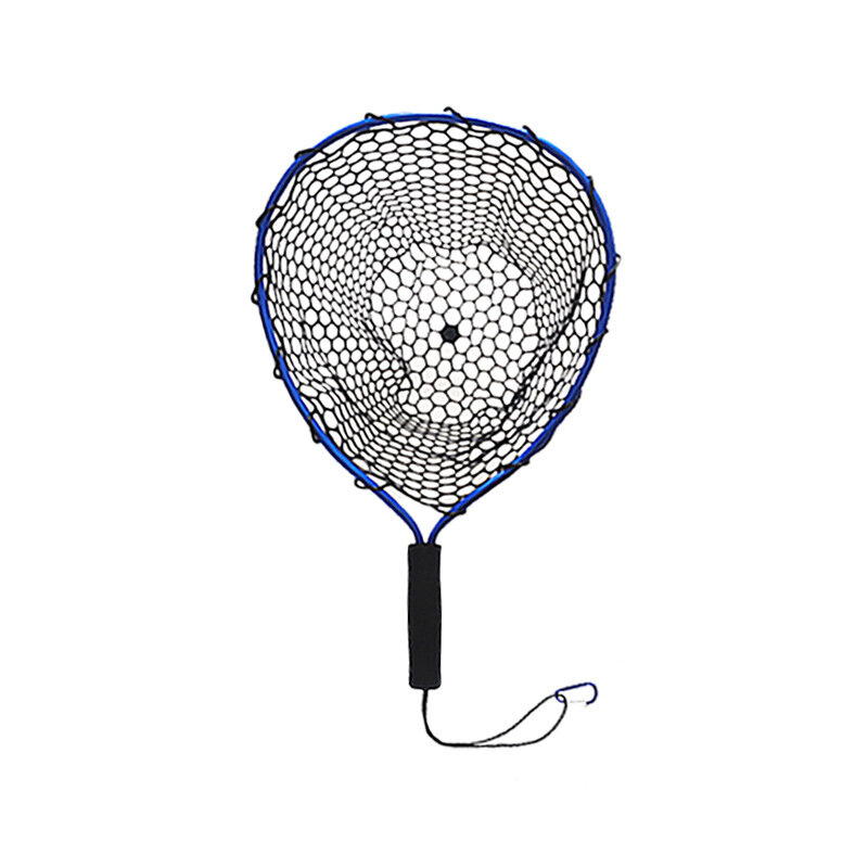 Оптовый копирующий сетевой рыбацкий сет креветок портативный маленький ручной копирующий маленький рыбацкий сет плотный рыбацкий алюминиевый сплав Луя силиконовый копирующий сет (Синий, силиконовая сетка маленький размер)