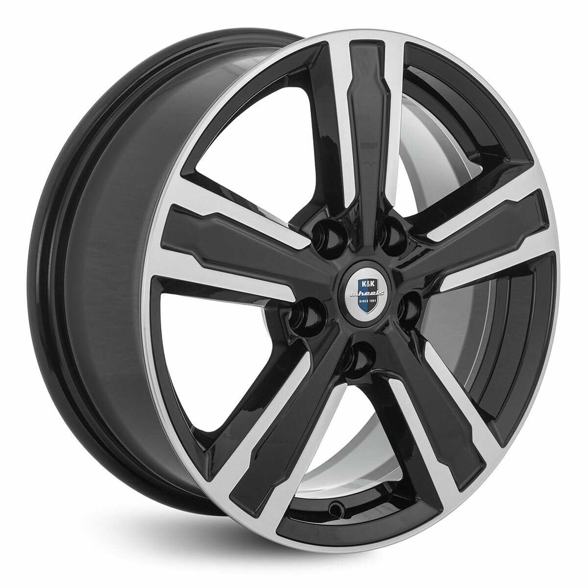 Диск литой КиК Оклахома (КС998) 6,5\R16 5*114,3 ET45 d67,1 Алмаз черный [78853] легкосплавный