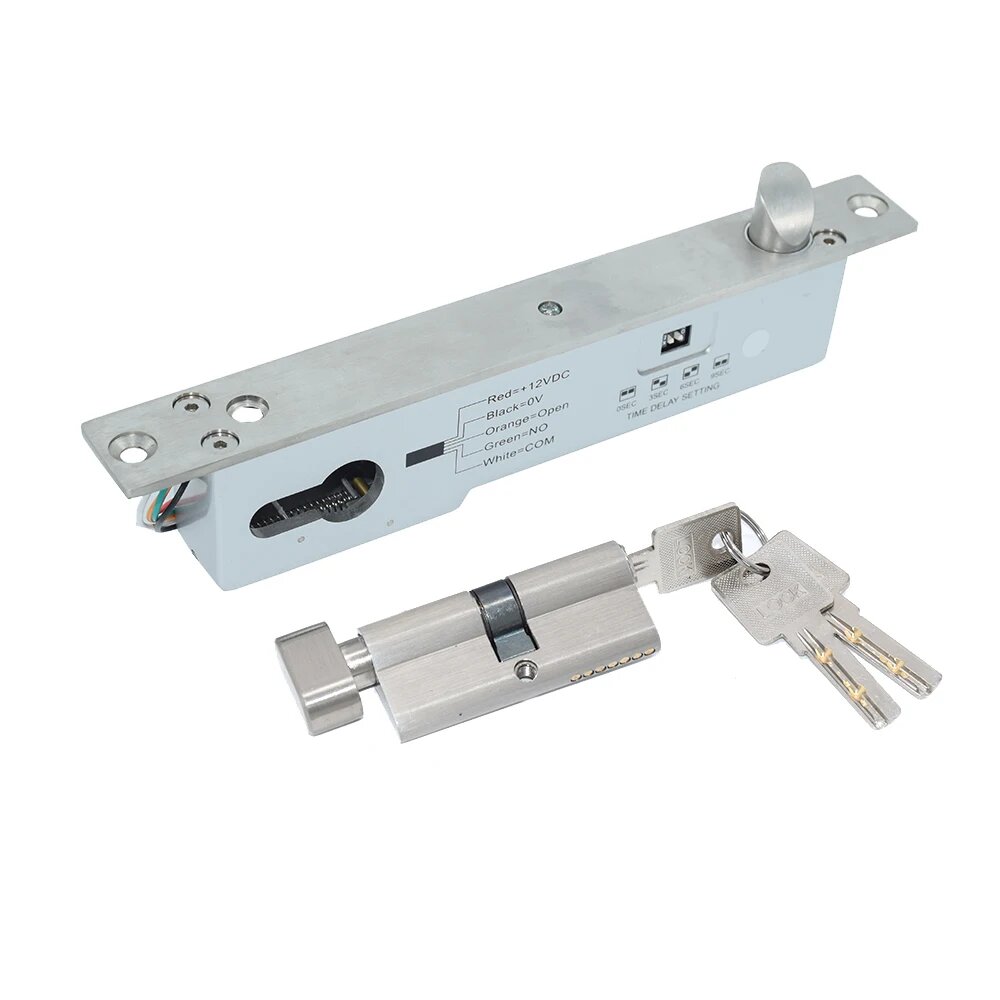 DC12V Fail безопасный электрический замок с болтом с коническим болтом цилиндра Bevel Bolt Kit A