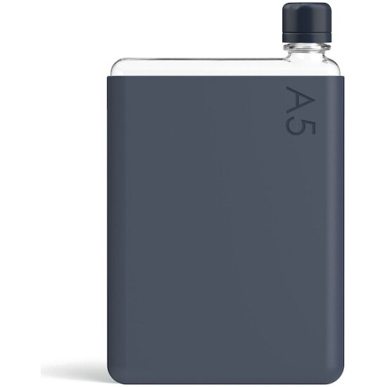 Бутылка Memobottle с силиконовым чехлом A5, синий