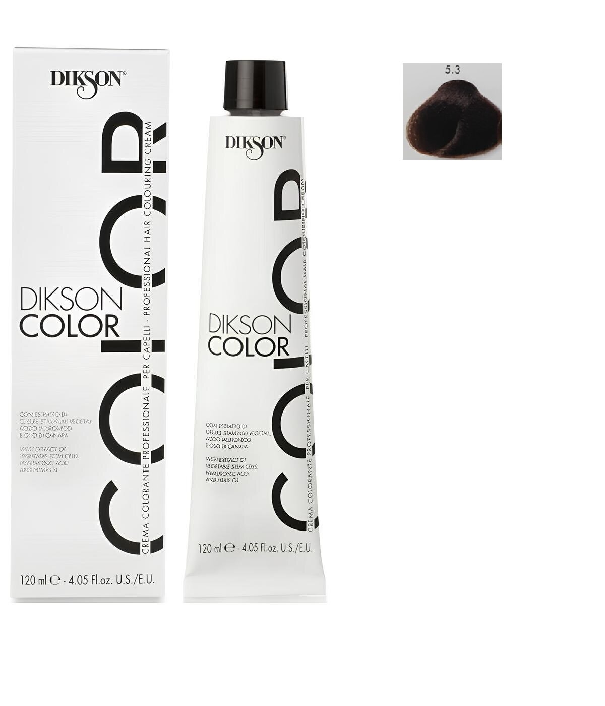 Краска для волос DC 5/3 cветло-каштановый золотистый Dikson Castano Chiaro Dorato, 120 мл