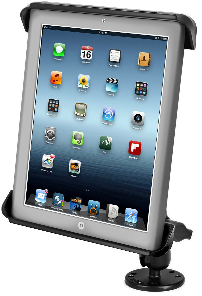 RAM-B-138-TAB-LG крепление RAM для 10" планшетов, муфта 95 мм шары 25 мм (1") (tab3+tab17)