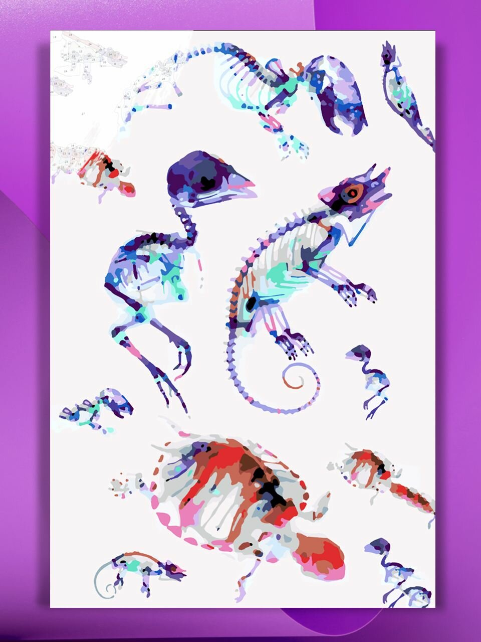 Картина по номерам на холсте Таксидермия, 40 х 60 см