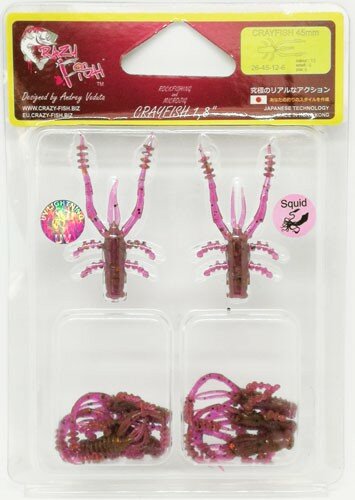 Силиконовая приманка Crazy Fish CRAYFISH 1.8" 26-45-12-6