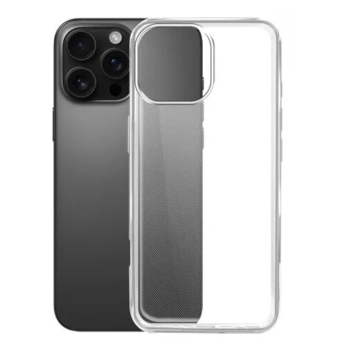 Чехол (клип-кейс) BORASCO для Apple iPhone 16 Pro Max, прозрачный [73526]
