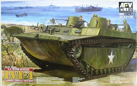 AF35198 AFV Club Американская Амфибия Water Buffalo LVT-4 (поздняя версия) Масштаб 1/35