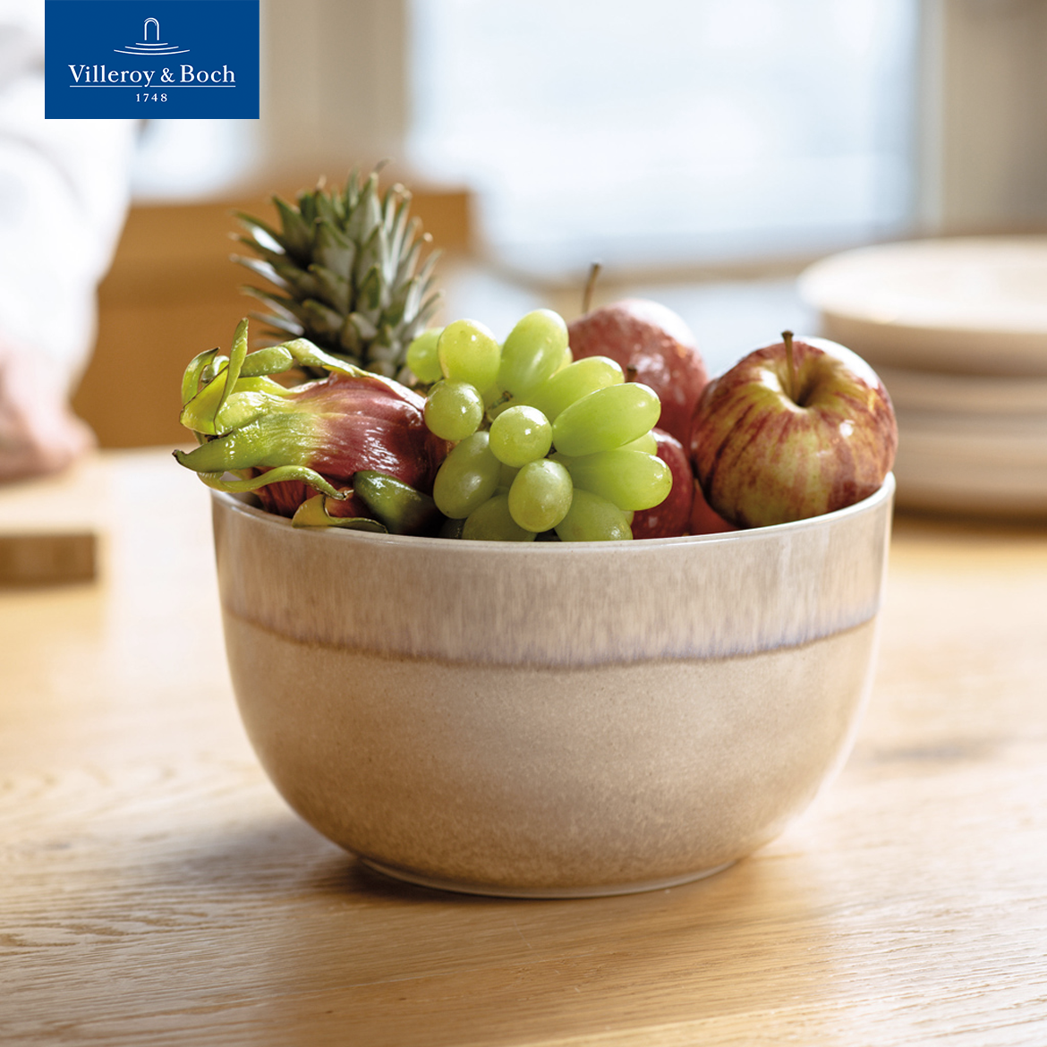 Салатник большой 22 см, 3000 мл, Perlemor Sand, like. by Villeroy & Boch, Премиум-Фарфор