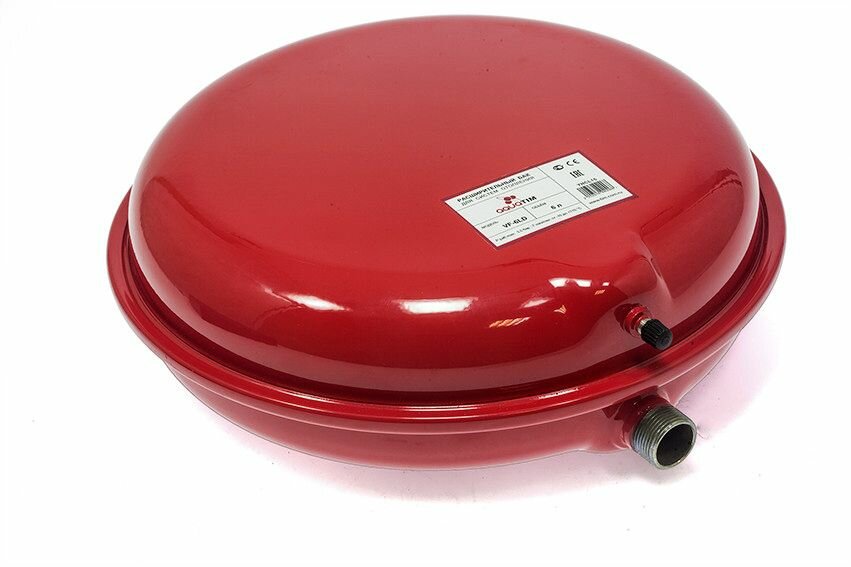 Расширительный бак для водоснабжения ГВС, плоский 6 литров TIM VF