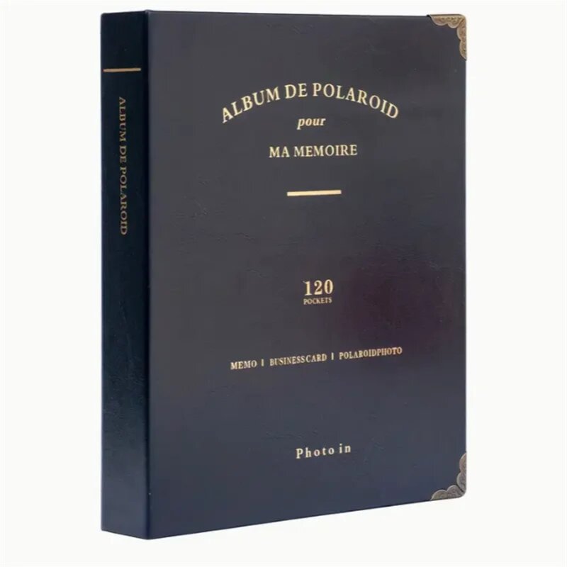 Фотоальбом для Fujifilm Instax Mini 120 карманов 120 black gold