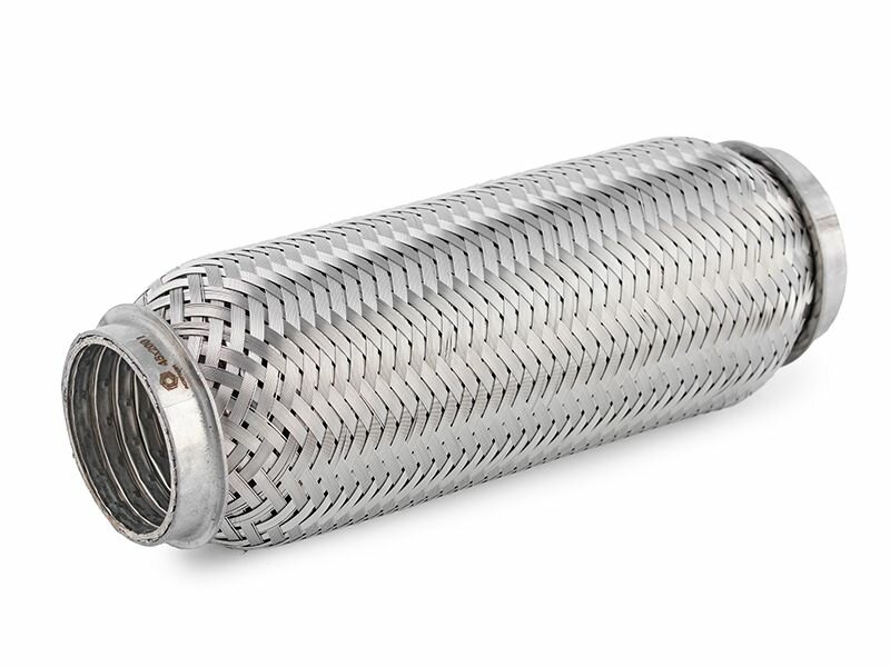 Виброкомпенсатор (Гофра) глушителя (усиленная Interlock) 45х200 / Гофра трехслойная выхлопной трубы трехслойная Интерлок 45x200