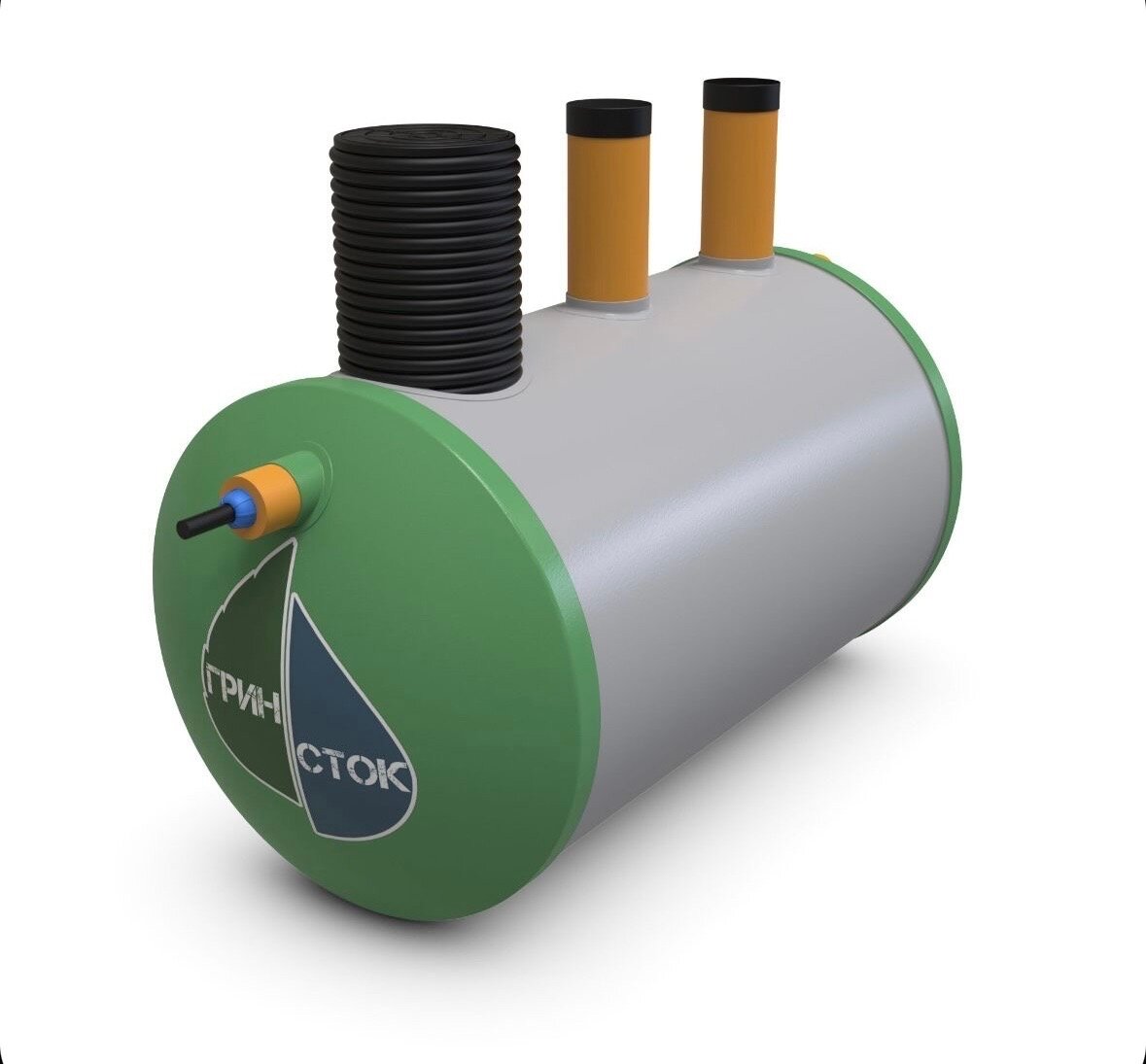 Септик Гринсток "Стандарт" 2500 л, стеклопластик, принудительный