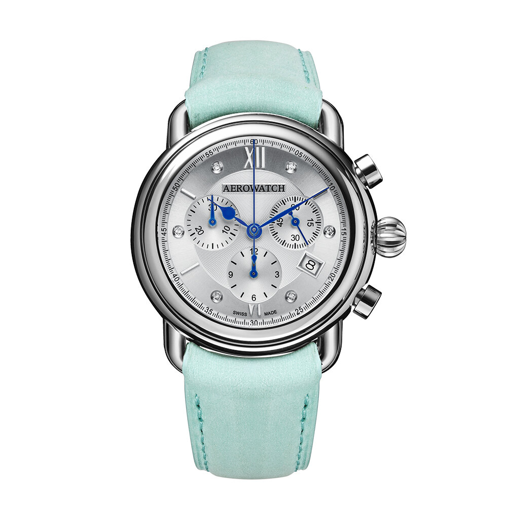 Наручные часы, нерж. сталь, бриллиант