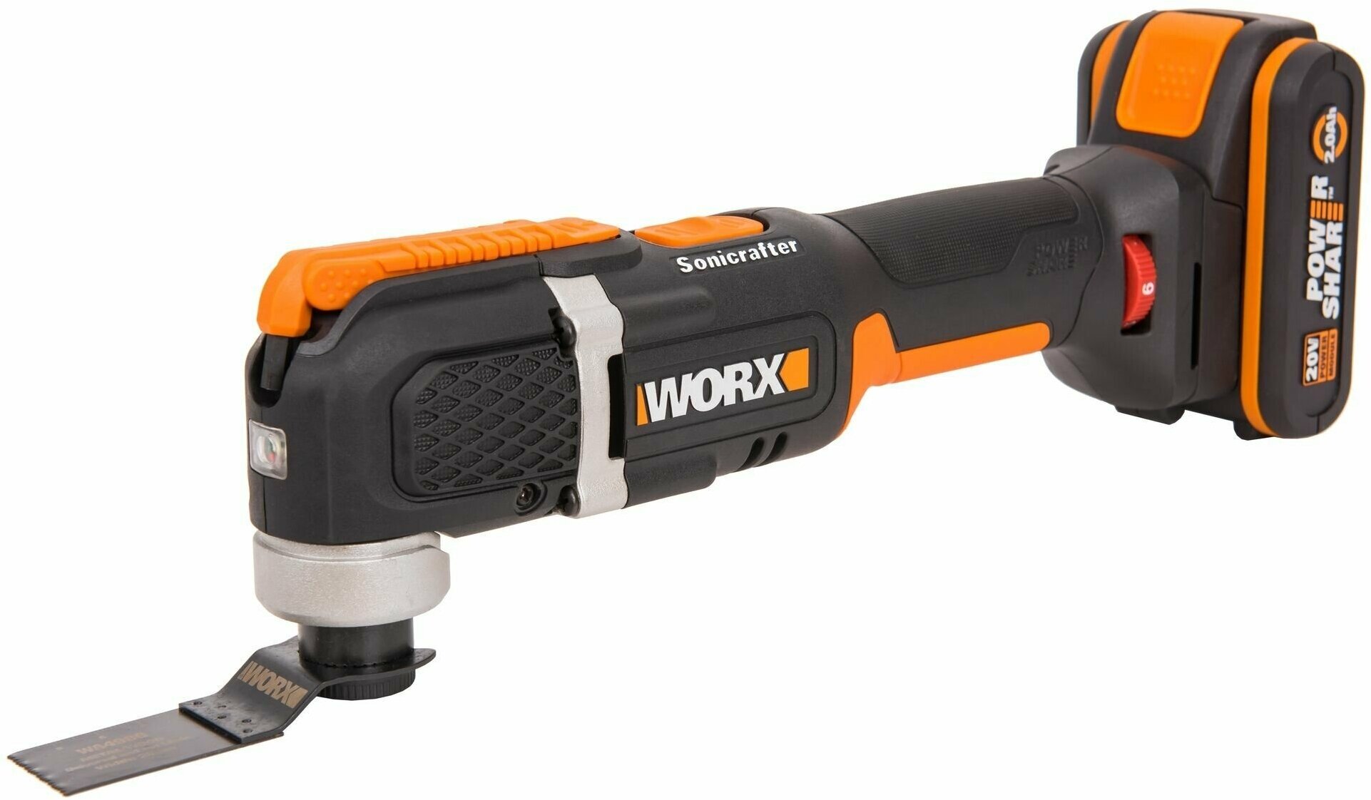 Worx Sonicrafter WX696, 18000 кол/мин, 20В, АКБ 2 Ач + ЗУ 2А, кейс ...