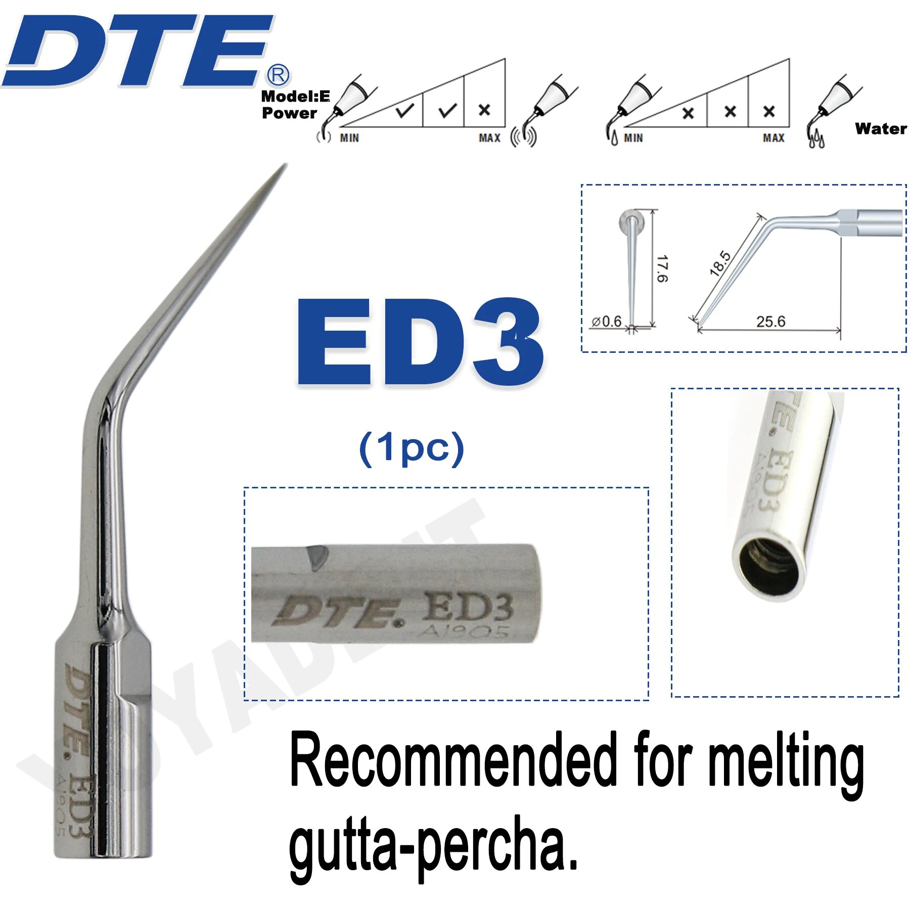 Стоматологический ультразвуковой скалер Woodpecker DTE ED3