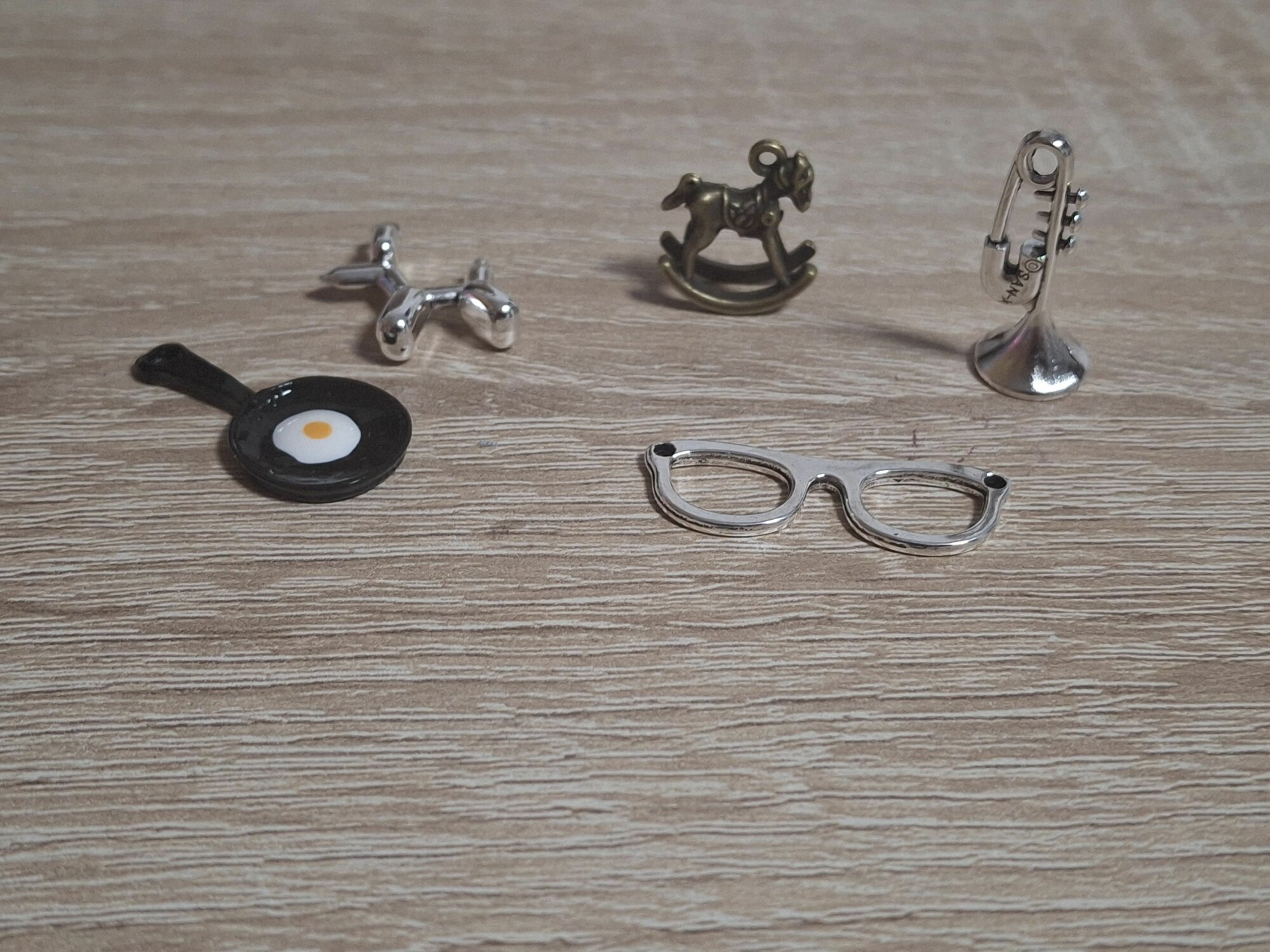 Набор миниатюр для ватной игрушки, куклы, 5 шт, металл