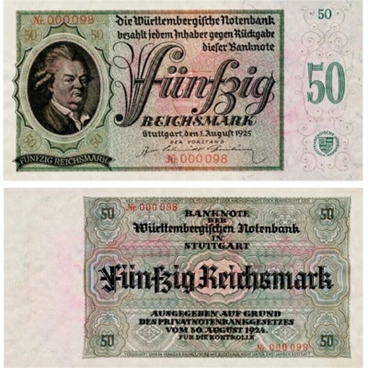 Германия 50 марок 1925 года, сувенирная копия, банкноты и купюры редкие коллекционные