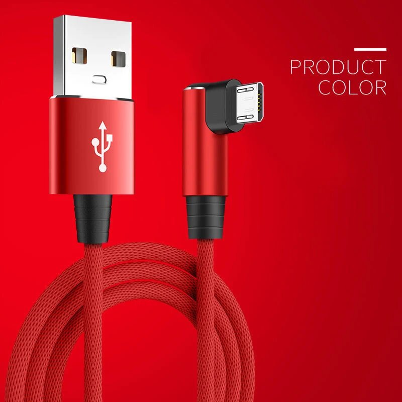 Кабель Micro USB, кабель для быстрой зарядки, 2 А, Кабель Micro Data для Redmi A9, samsung, Huawei, Шнур Micro USB, провод 3 м, Red