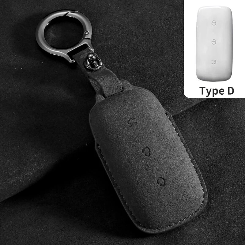 Замшевый чехол для автомобильного дистанционного ключа, чехол для Geely Galaxy EX5 EM-i L7 L6 E8 A5 M9, кожаная сумка для автомобильного смарт-ключа, аксессуары